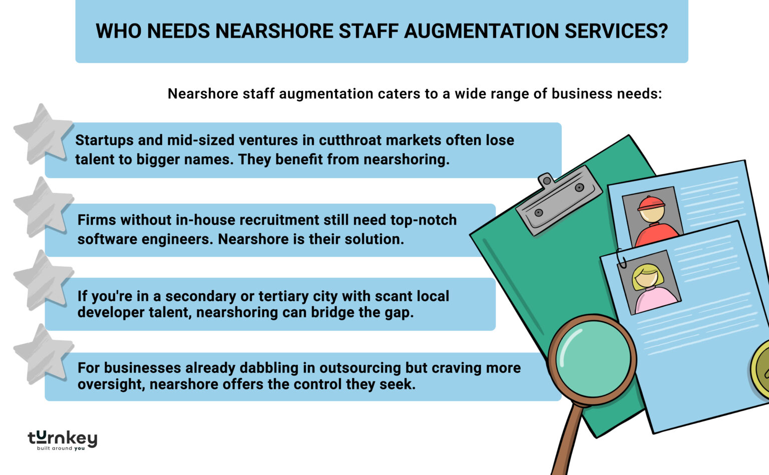 Nearshore Staff Augmentation Explained: What You Need to Know | TurnKey
